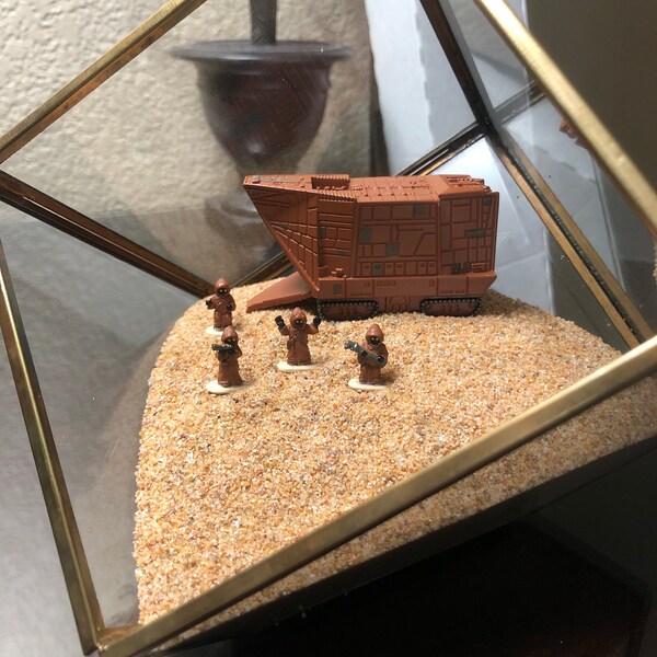 Miniature Star Wars Jawa Sandcrawler Die Cast Metal Vehicle With 4 ...