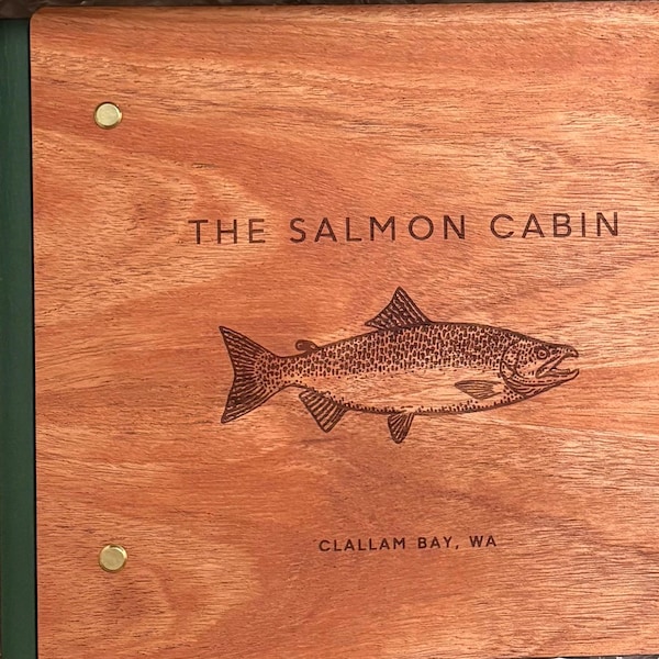 Custom Engraved Guest Book for Cabin Pine Tree Vacation Rental Mountain ...