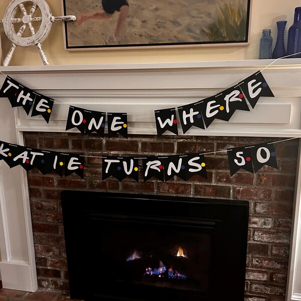 Friends Theme Banner ,friends Theme Birthday Banner Decor, Photo Prop ...