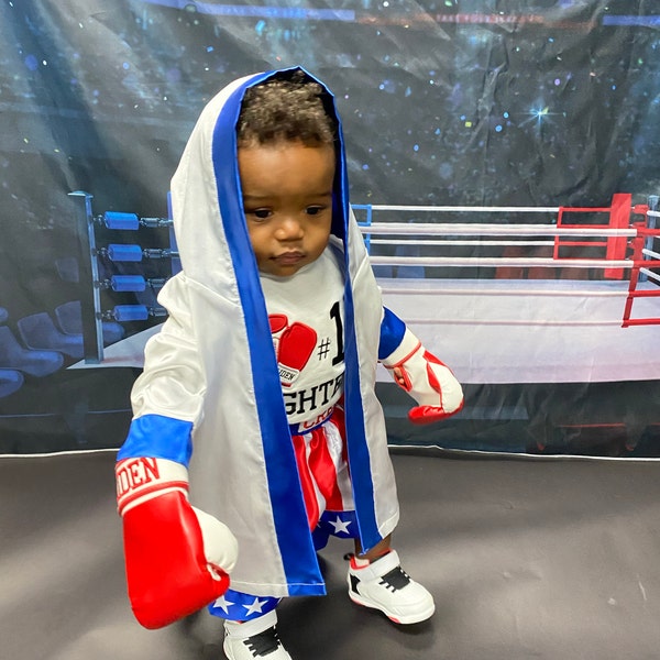 Champion's First Birthday Boxing Set: Personalized Baby Boxing Outfit ...