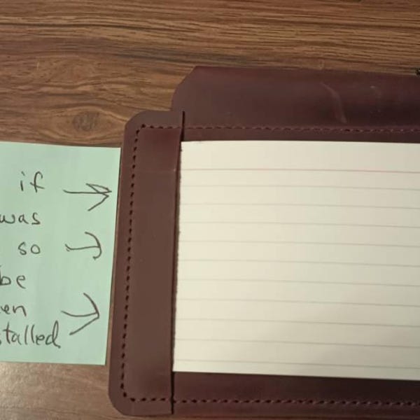 Personalized Note Card Holder, 3x5 Index Card Holder, Leather Index ...