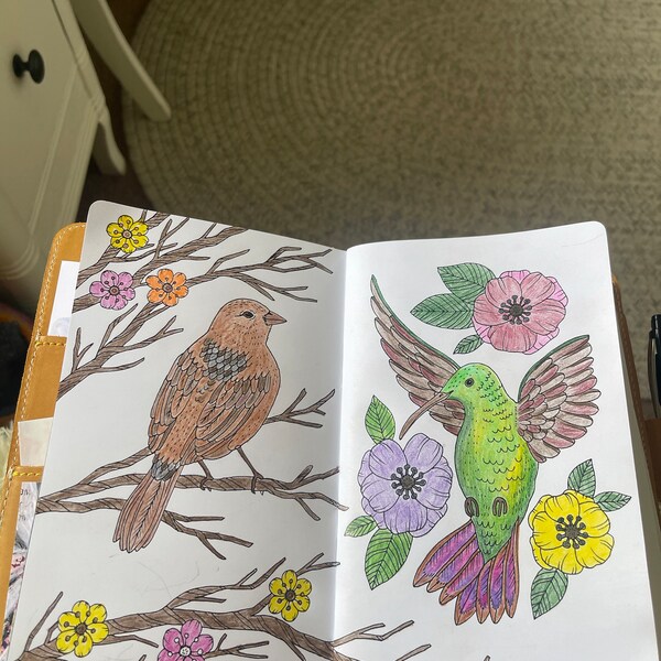 COLORING BOOK Volume 3 - Traveler's Notebook Insert Available in 7 ...