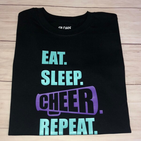 Cheer Leading Svg, Eat Sleep Cheer Avg, Svg Cut Files, Dxf, Eps ...