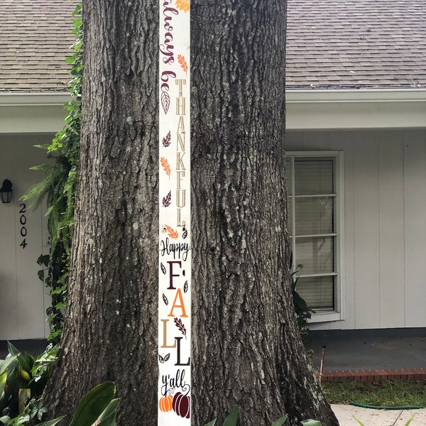 Happy Fall Y'all Vertical Sign SVG Cut File. for Personal and ...