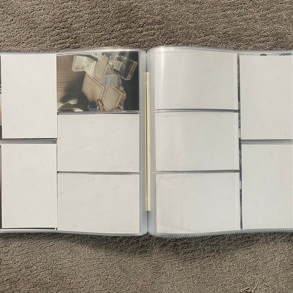 Wedding Photo Album With Sleeves for 4x6 Photos, Leather Slip in Photo ...