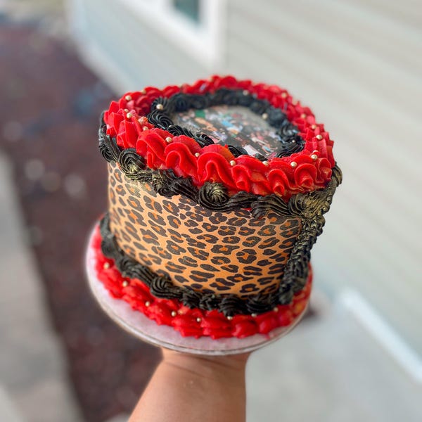 Cheetah Leopard Print Pattern Edible Picture Strips | Wrap Sides of ...