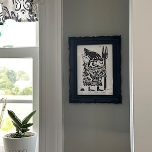 The Kitchen Goblin, Goblin Print, Kitchen Print, Weird Wall Art, Occult ...
