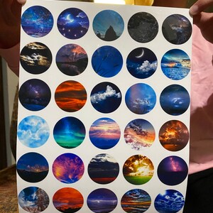 Retro - Retro Random Inspired Printable 1.53-inch Circle Digital ...