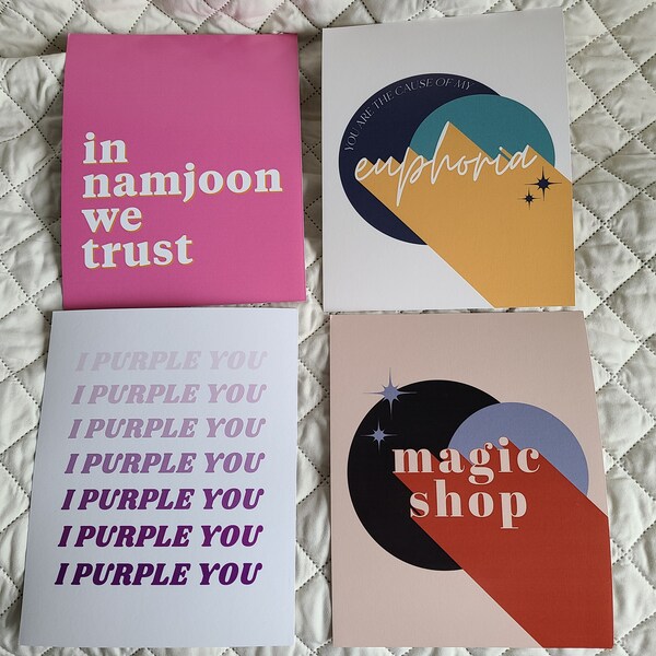 SEVENTEEN Singles Color Palette Print | Modern Seventeen KPOP Poster ...