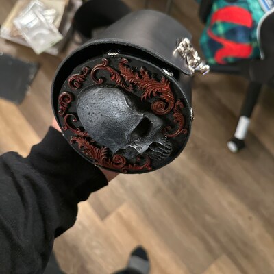 Bronze Raven Skull Brooch, Bird Skull Cameo , Faux Taxidermy, Gothic ...