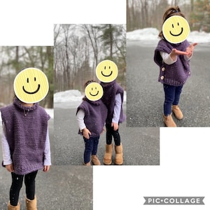 Knitting Pattern Azel Pullover 2, 3/4, 5/7, 8/10, 11/13, 14/16, Adult S ...