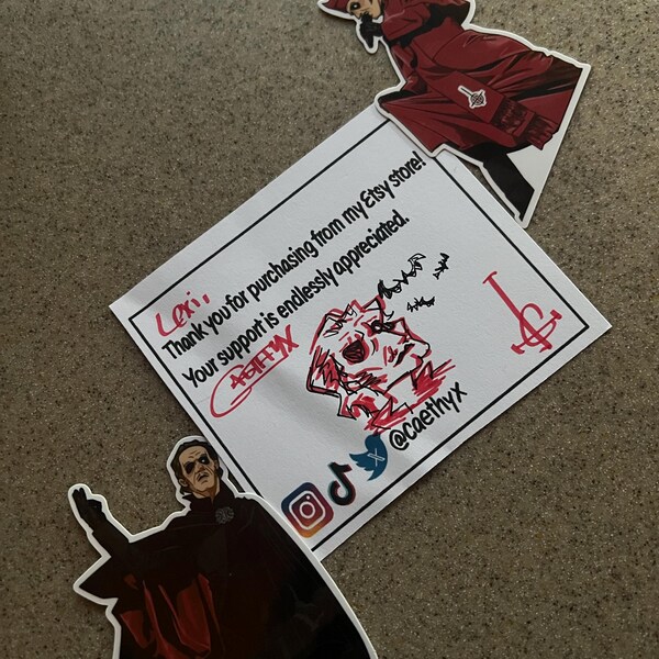 Cardinal and Ghouls Stickers - Etsy