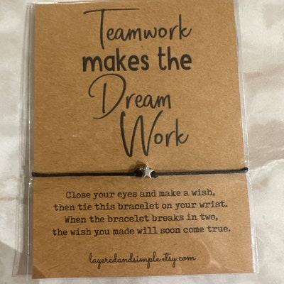 Teamwork Makes the Dream Work, Team Gift, Gift for Team, Employee ...