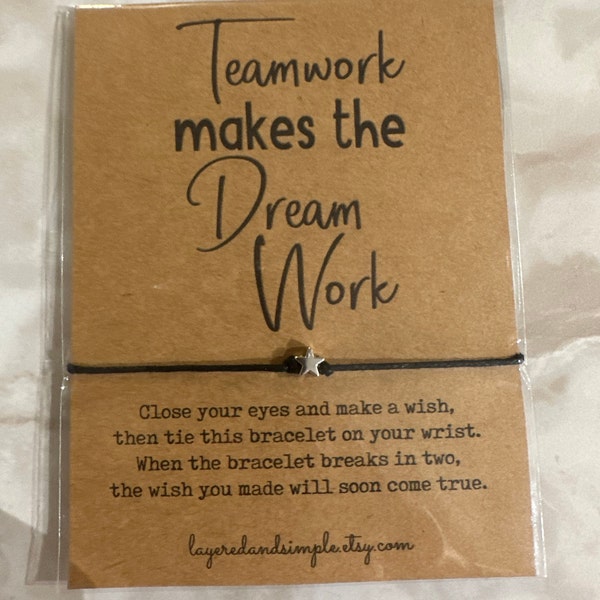 Teamwork Makes the Dream Work, Team Gift, Gift for Team, Employee ...