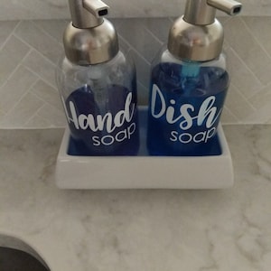 Soap Bottle Stickers. Dish Soap Decal. Hand Soap Decal. Wash Your Hands ...