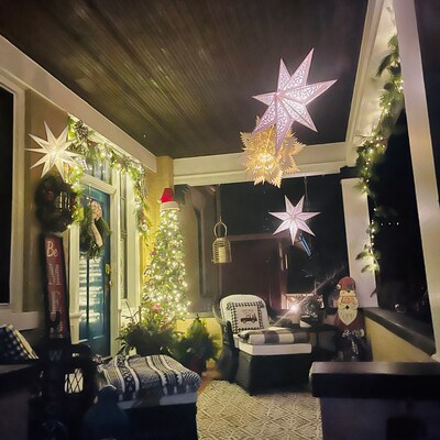 Snowflake Star Light Lantern , Folding Paper Light, Lamp Night Light ...