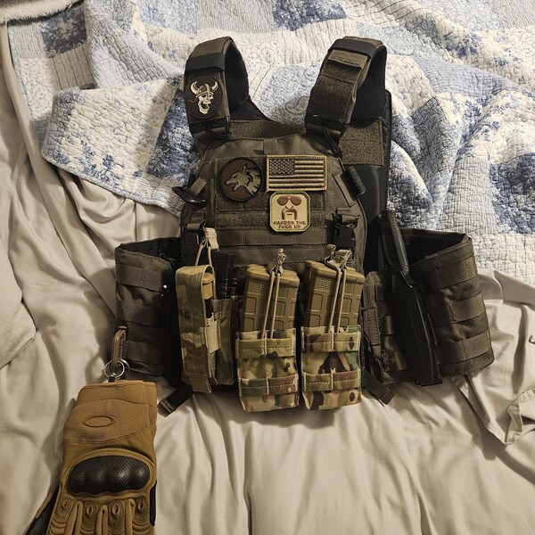 Level 4 IV Bulletproof Tactical Vest Body Armour With Plates - Etsy