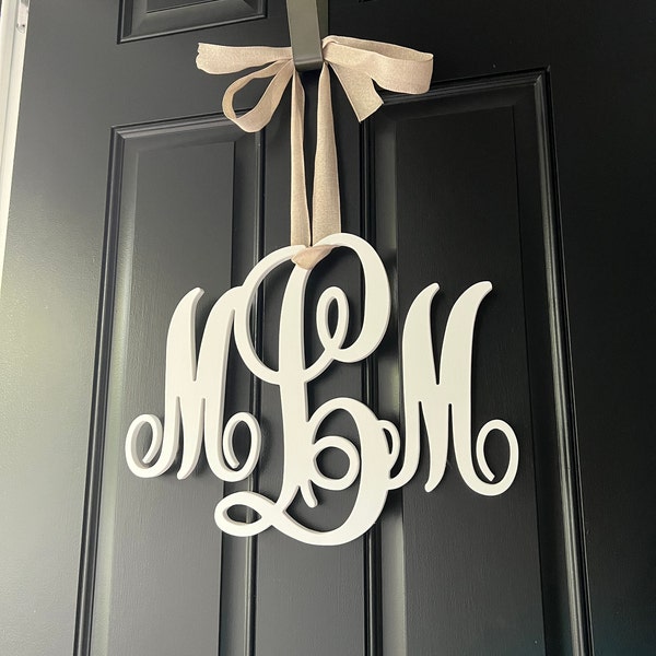 Gold Monogram - Wall Hanging - Wall Letters - Custom Painted Monogram ...