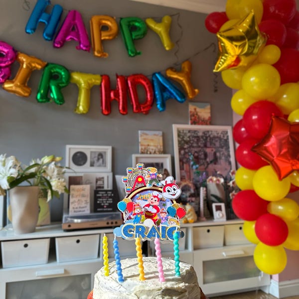 Jollibee Birthday Party Cake Topper: Customizable Filipino Theme - Etsy