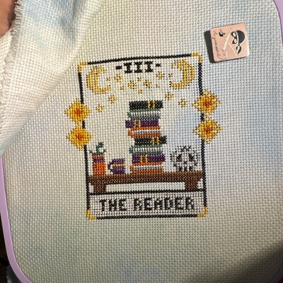 The Reader Tarot Card Cross Stitch Pattern Instant Download PDF Gothic ...