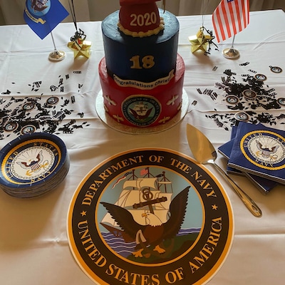 US Navy Party Plates Navy Paper Plates, US Navy Party, Navy Graduation ...