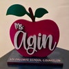 Personalized Apple Name Plate, Teacher Name Plate, Back to School ...