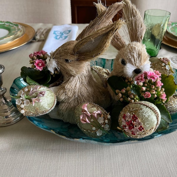 Handmade Decorative Velvet Eggs “swans in Love” Collection. Sofreh Aghd ...