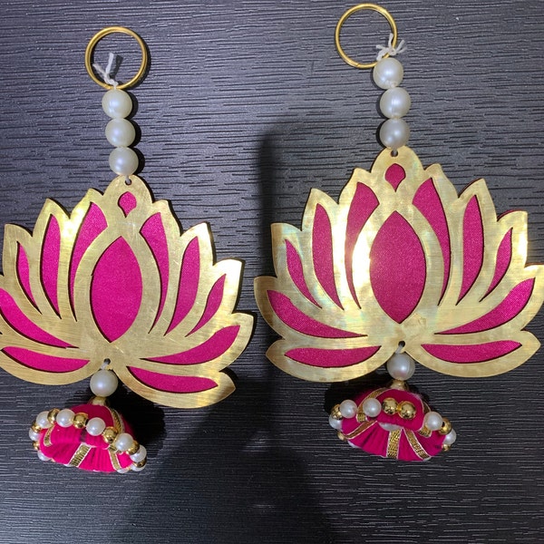 Fast Ship 2 Piece Handmade Rajasthani Strings Beaded Indian Wall ...