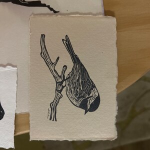 Snail Original Art Block Print Hand Carved Hand Printed - Etsy