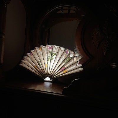 Handmade Paper Foldable Lamp, Unique Bedside Night Light, Decorative ...