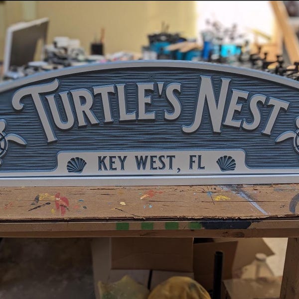 Personalized Custom PVC Sign for Your Beach Home Coastal Retreat ...