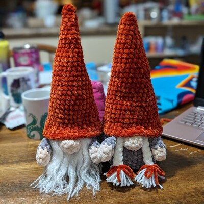 PATTERN: Plush Gnome Pattern Amigurumi Chunky Gnome Pattern Crocheted ...