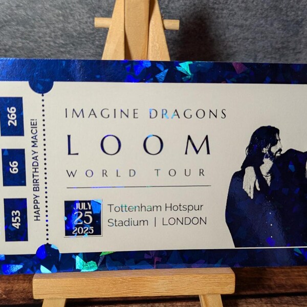 Personalised Foil Concert Tickets for Any Artist or Band - Ariana ...
