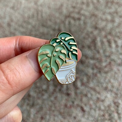 Enamel Plant Pins. Single or Bundle. - Etsy