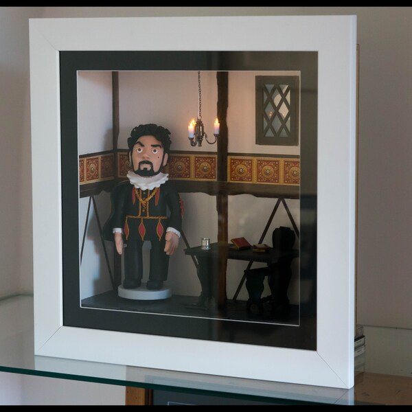 Rectangle White Wooden Shadow Deep Box Display Frame Choose Size Mount ...