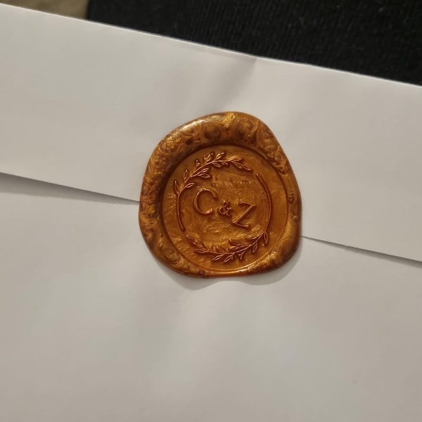 Custom Pinky Promise Wax Seal Stamp, Couple Hands With Text Names Wax ...