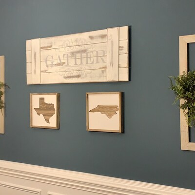 Name Your State. Rustic State Shape. Reclaimed Wood Wall Art. State ...