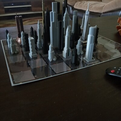 Skyscraper Chess Set // 3D Printed // Custom Building Chess Pieces - Etsy