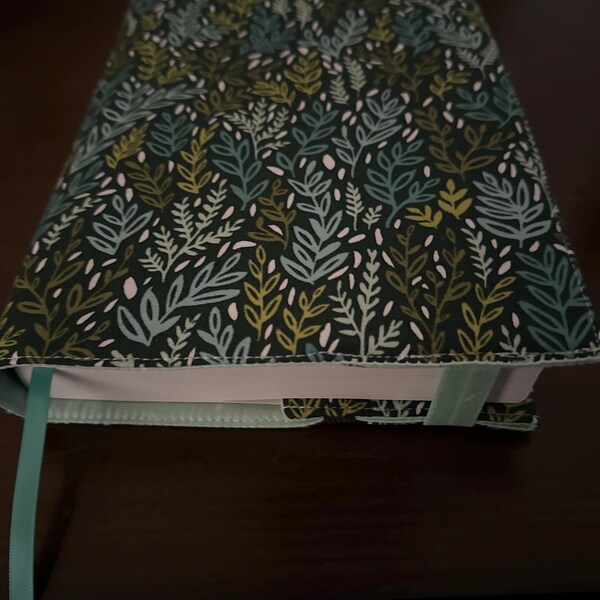 Wrap-around Book Cover, Book Sleeve, Padded Book Cover, Fabric Book ...