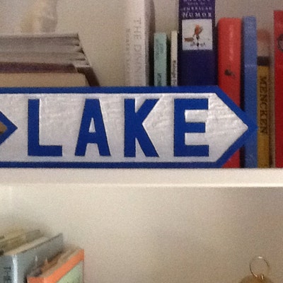 Lake Champlain Wooden Sign Hand Carved Vermont Wall Art Lake - Etsy