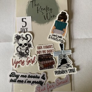 Bookish Mini Sticker Surprise Pack - Etsy