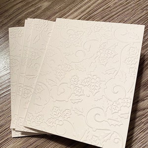 Embossed Gold Snowflakes Winter Holiday Greeting Card – Perfect for ...