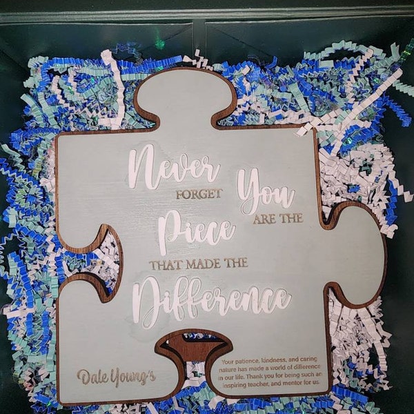 Personalized Retirement Puzzle Piece Gift: Farewell Keepsake - Etsy