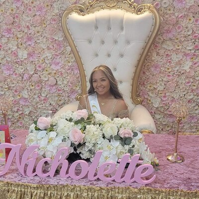 Sweet 16 Name Sign, Custom Name Sign, Elegant Centerpiece, Height 5 to ...