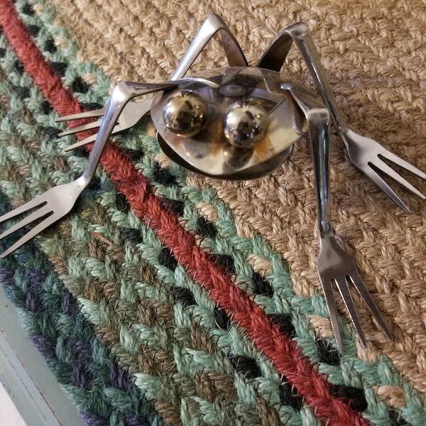 Frog Recycled Garden Art Upcycle Kitchen Utensils - Etsy