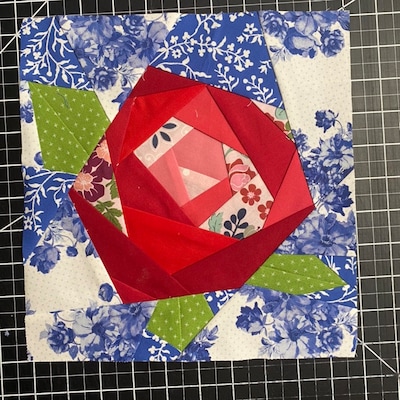 Rose Foundation Paper Piecing Pattern - Etsy