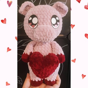 Pig Crochet Pattern PDF Low Sew. Only Sew on Nose and Ears. Overall Mod ...