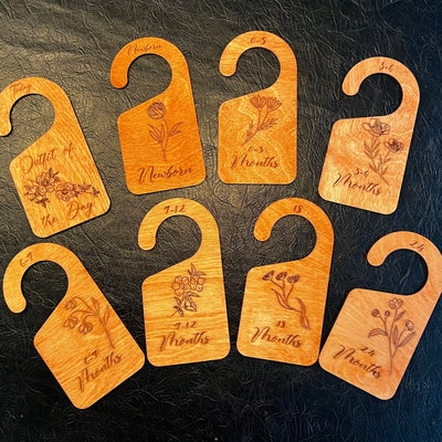 Closet Divider Template SVG Baby Closet Organizer Blank Nursery Clothes ...