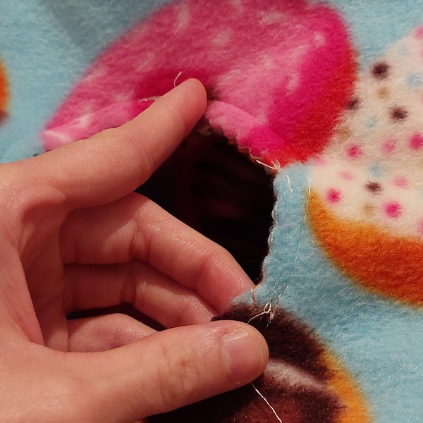 Fleece Scraps Fleece Bedding Fleece Strips Rat Toy Nesting Material Pom ...