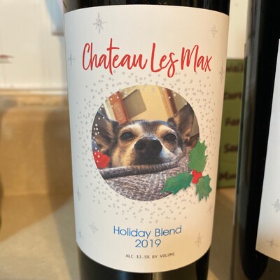 Personalized Dog or Cat Wine Label With Custom Story on the Back Gift ...